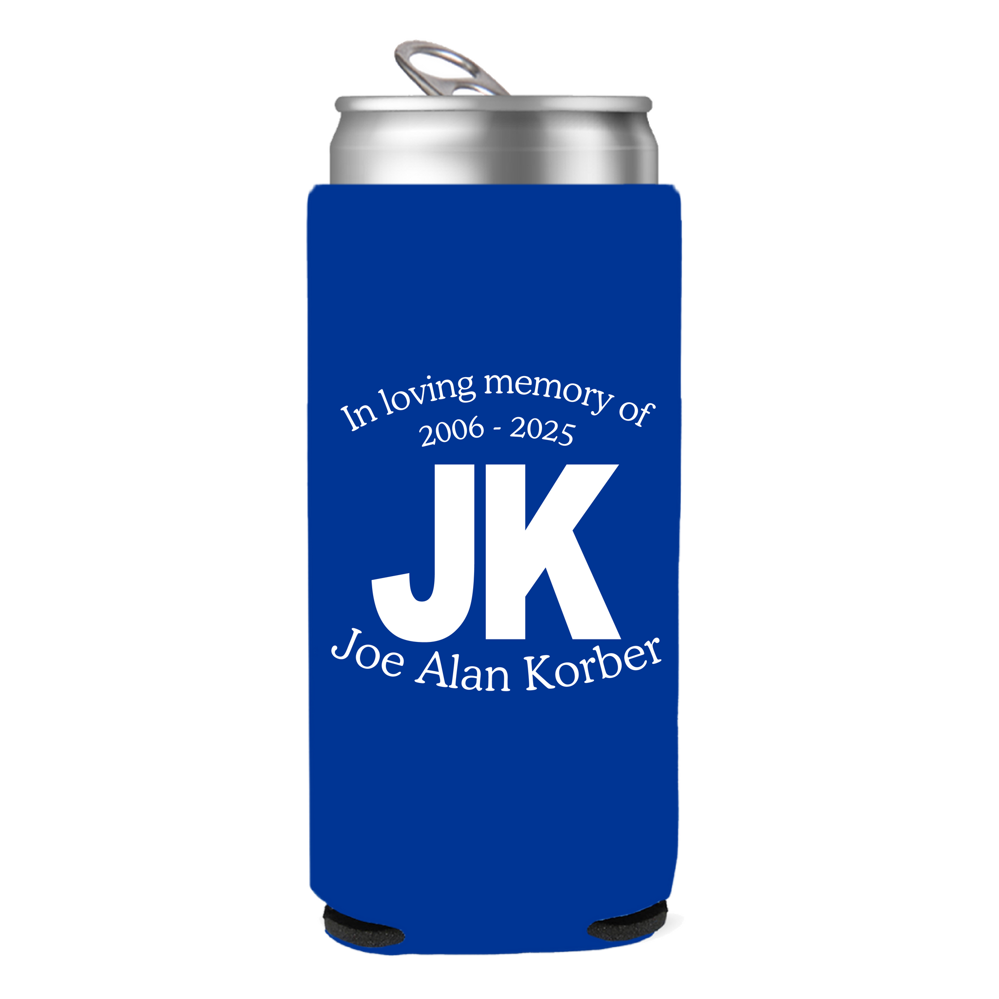 Joe Alan Korber Memorial Koozie – Stateline Promotions